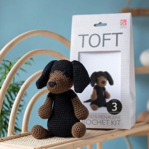 Toft Crochet Kit Rosie the Dachshund DIY Crochet Amigurumi DIY Dog Kit ...