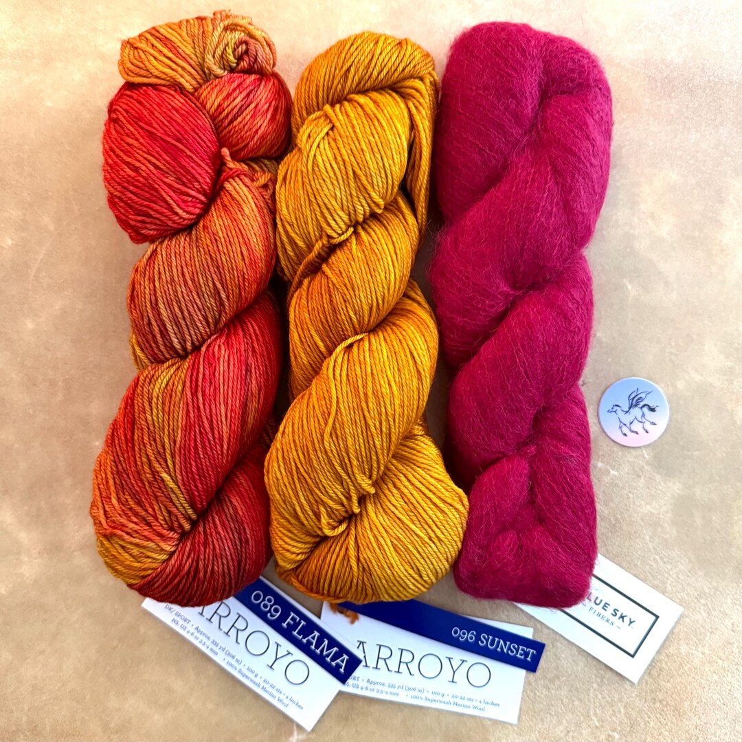 Malabrigo Arroyo KAL 2025 Kit Alpine Shaw Arroyo-1 Sombre De Palma 1 ...