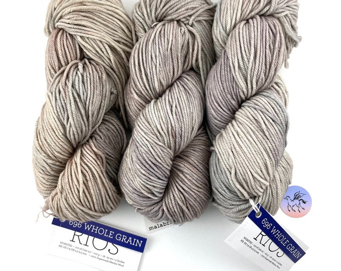 Malabrigo Rios Whole Grain 696 Rios Yarn Rios Worsted Weight - Etsy
