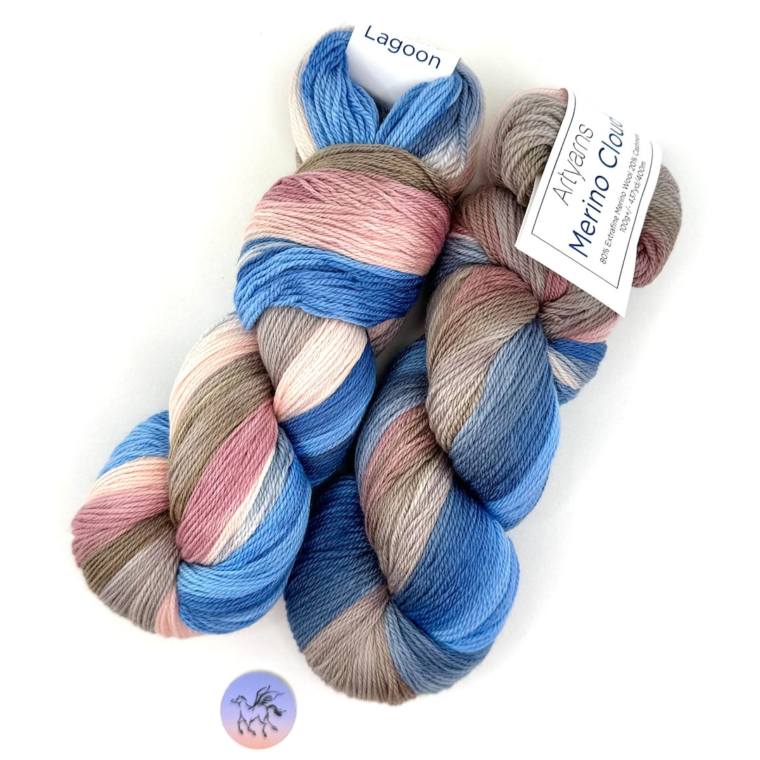 Artyarns Inspiration desert Lagoons Merino Cloud Free Shawl Pattern ...