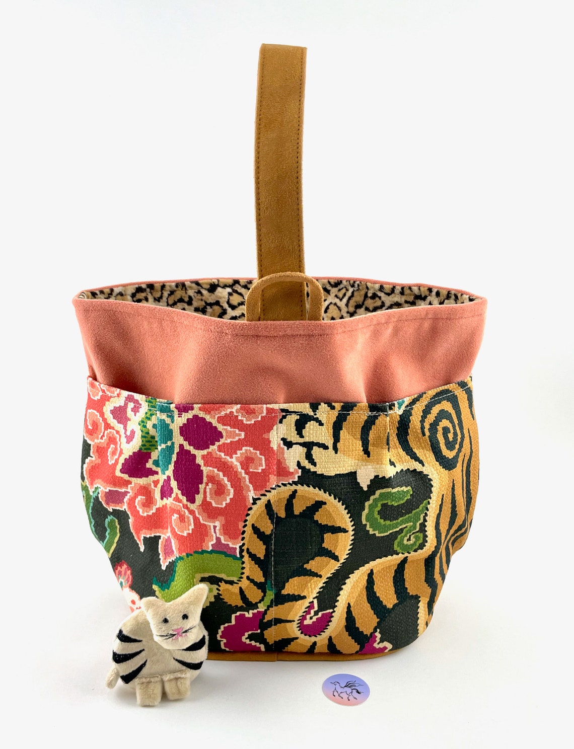 Atenti Tall Caddy Le Tigre Crochet Knitting Caddy Knitting | Etsy