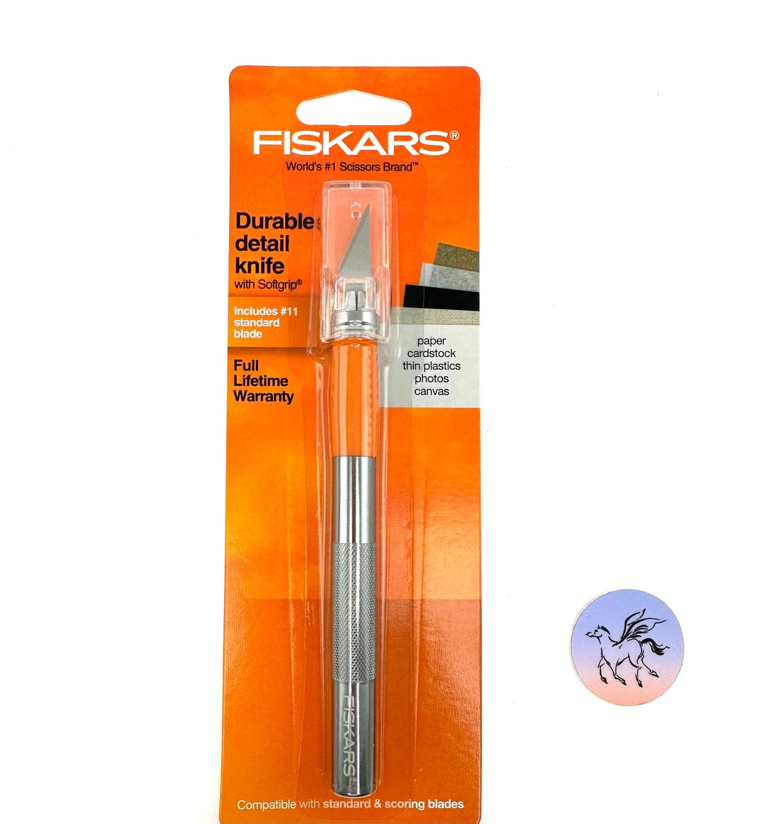 Fiskars Softgrip Detail Knife #11 Blade Super Sharp Blades for Cutting ...