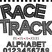 Race Track Alphabetroad Numbers Letters Clipartcar Track | Etsy