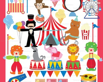 Circus Clipart | Etsy
