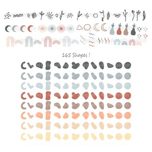 Vintage Boho Clipart,modern Boho Collage,abstract Boho,watercolor ...