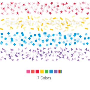 Confetti Border Digital Clipart,confetti Border,invitation Clipart ...