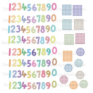 Stitches Alphabet Clipart,sweing Fabric,numbers Clipart,letters Clipart ...