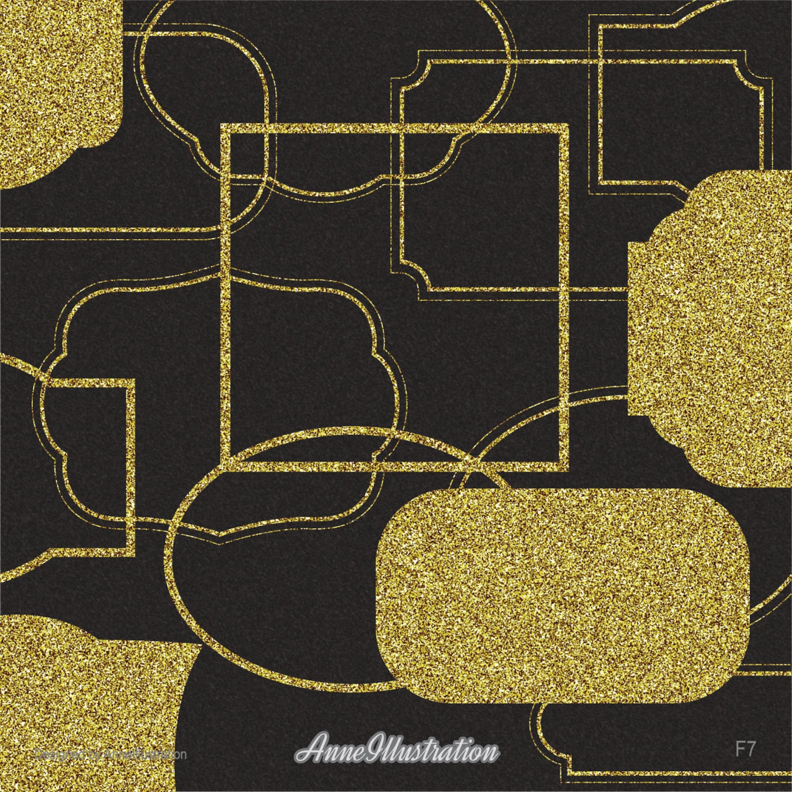 Gold glitter frames ClipartGold glitter border ClipartGold | Etsy