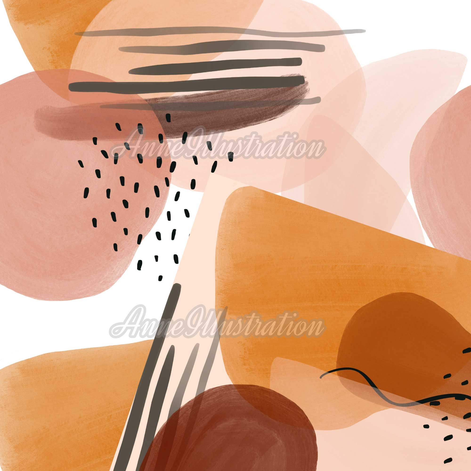 Abstract Boho(seamless)digital Paper,doodle,simple Boho,hand Drawn ...