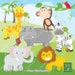Safari Clipart,tiger,monkey,elephant,giraffe,zebra,lion,zoo,digital ...