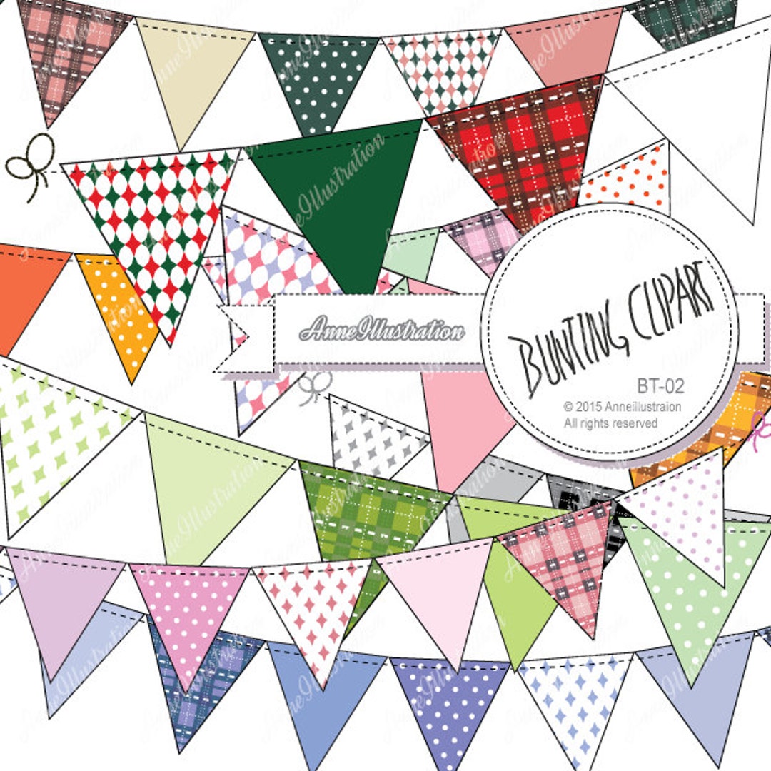 Bunting Clipart,flag Clipart,garland Clipart,bunting Banners Clipart ...