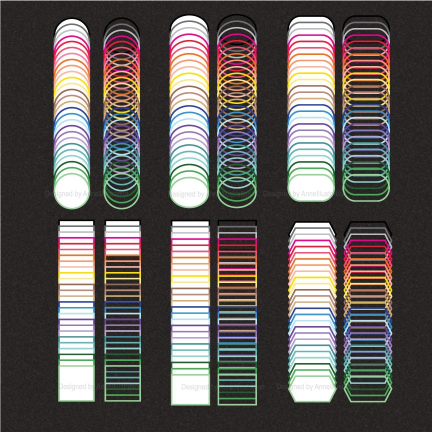 Basic Frame Clipartcircle Frame Clipartroundsquare Frame | Etsy Australia