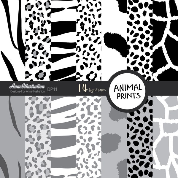 Zebra Digital Paper - Etsy