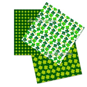 St Patricks Day Digital Papers(seamless),clovers,cute Shamrock,saint ...