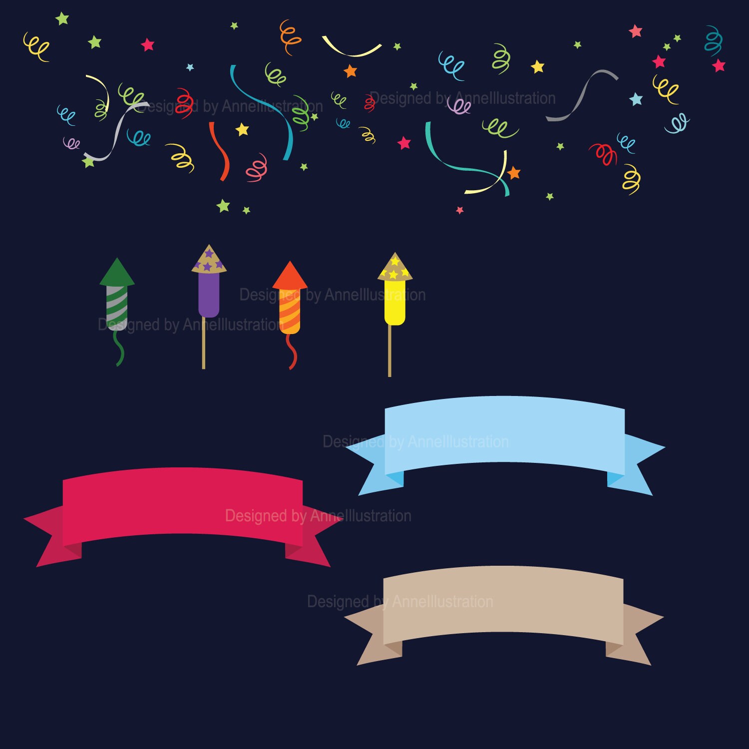 Fireworks Clipartnew Year Clipartparty Clipartcelebration - Etsy Australia