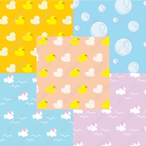 Rubber Duck Clipart,rubber Ducky Clipart,digital Papers,vector, Instant ...