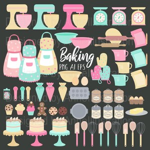 Baking Clipart,cooking Tools,bakery,bread,cook,dessert,kitchen,cake ...