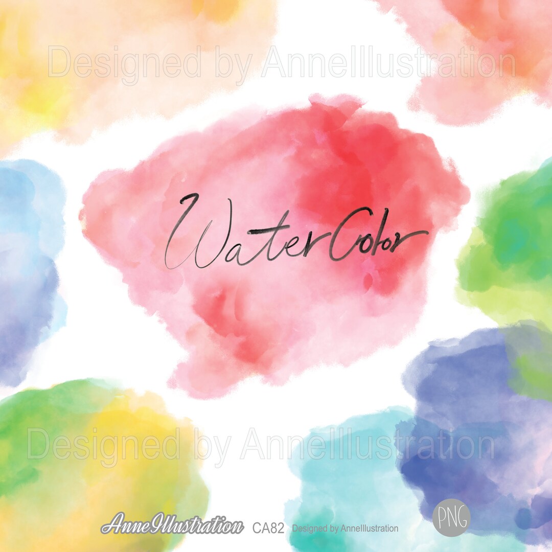 Watercolor Clipart,watercolor Border,watercolor Circle,brush Stroke ...