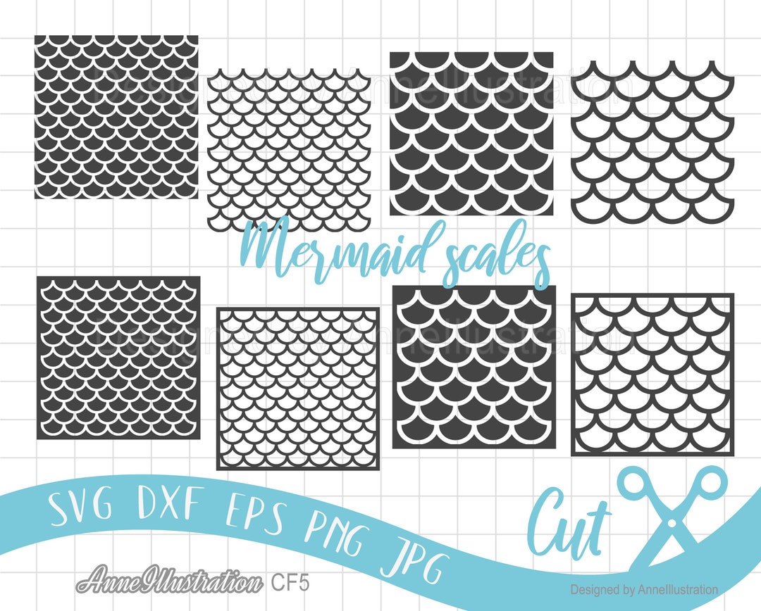 Mermaid Scales Svg,fish Scales Svg,scallop,vector,png,commercial Use ...