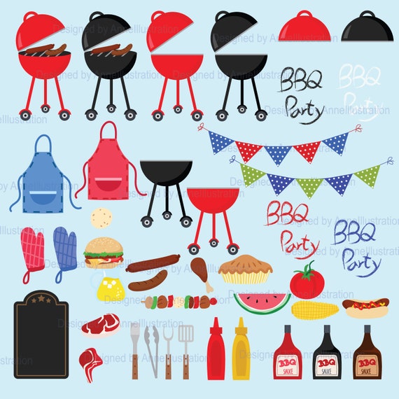 Summer Bbq Party Clip Art