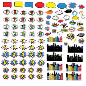 Comic Text Clipart,comic Book Clipart,superhero Party Clipart,speech ...