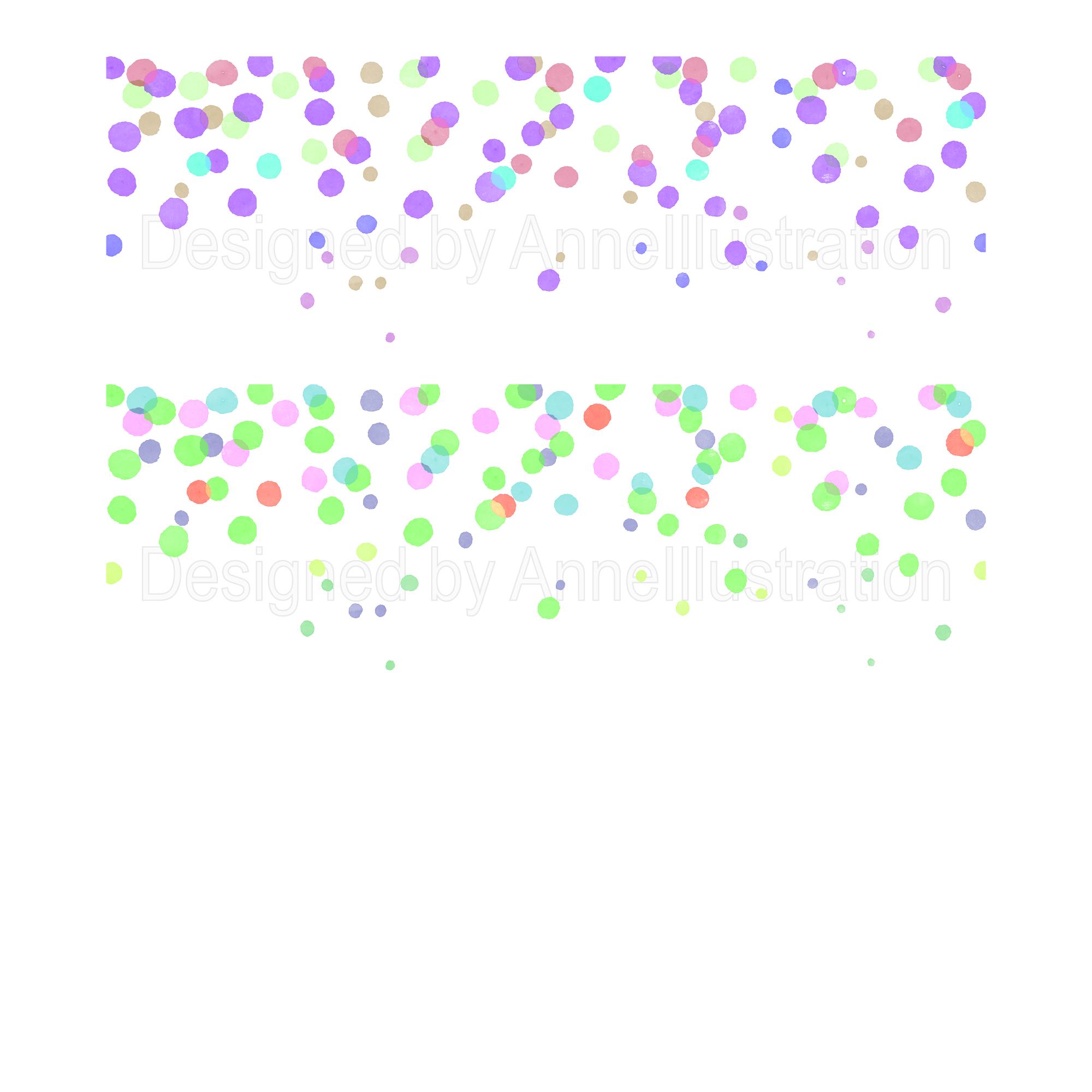 Confetti Digital Clipart,confetti Border,invitation Clipart,party ...