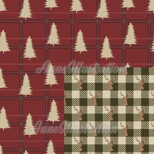 Christmas Digital Papers(seamless)holiday,scrapbook Paper,pattern ...