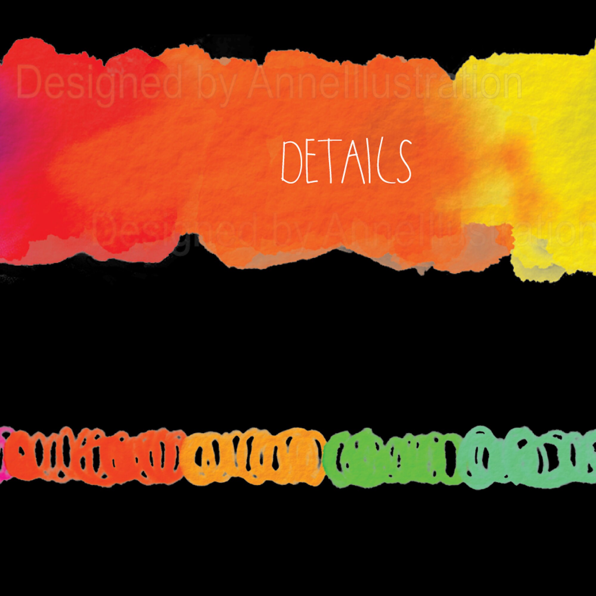 Watercolor Rainbow Border Clipart,circle Border,invitation Clipart,art ...