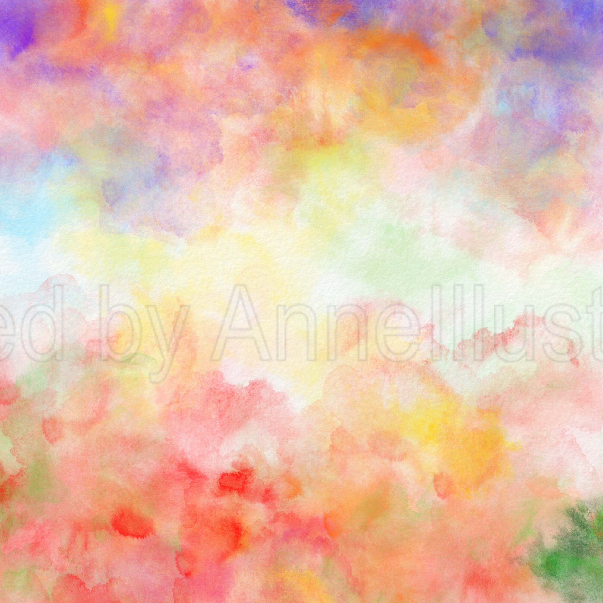 Watercolor Rainbow Digital Papersnot in Seamless - Etsy Australia