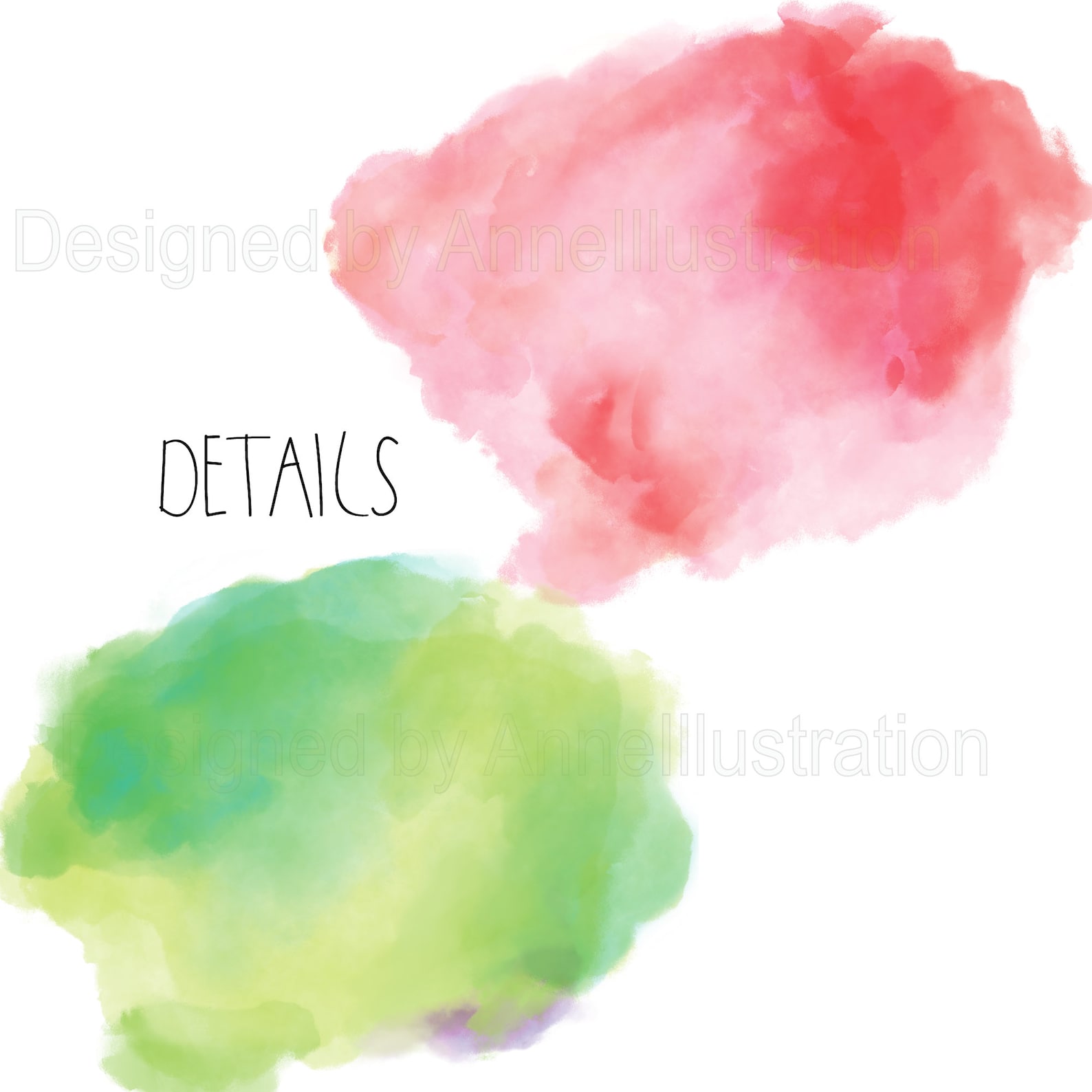 Watercolor Clipart,watercolor Border,watercolor Circle,brush Stroke ...