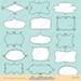 Doodleframe Clipart, Curly Frame Clipart, Personal & Commercial Use ...