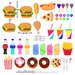 Fast Food Clipart,junk Food,hamburger,hot Dog,party,kids,pizza,donut ...