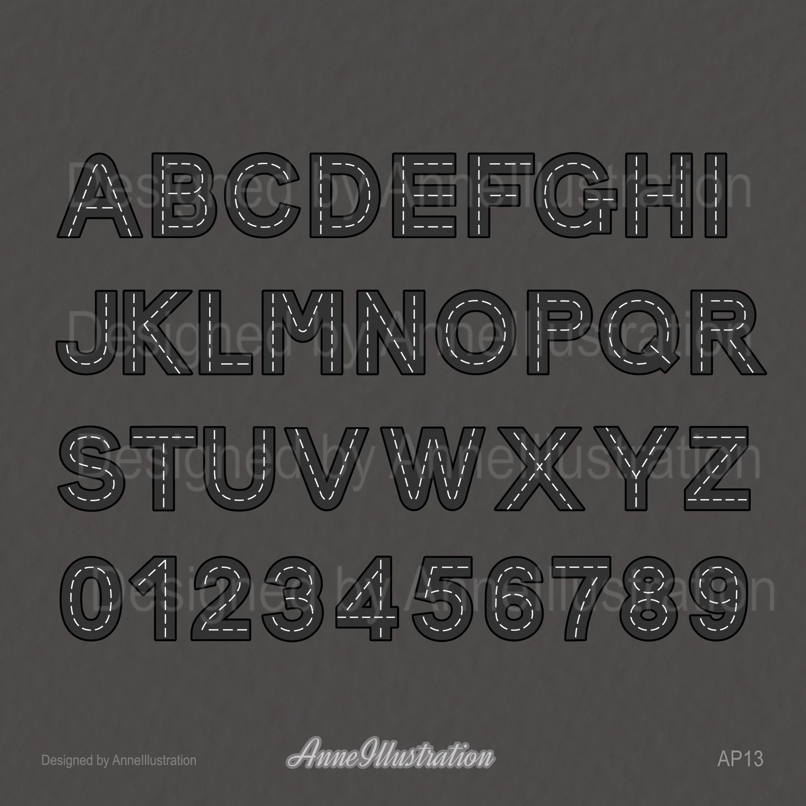 Race Track Alphabet,road Numbers Letters Clipart,car Track Letters ...