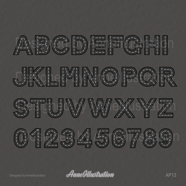 Race Track Alphabet,road Numbers Letters Clipart,car Track Letters ...