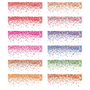 Confetti Digital Clipart,confetti Border,invitation Clipart,party ...