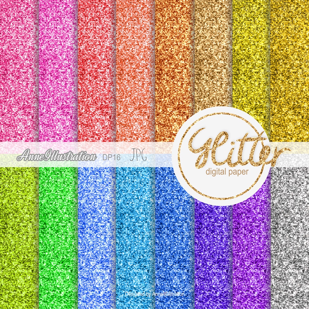 Glitter Rainbow Colors Digital Paper,glitter Background,texture ...