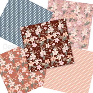 Vintage Flowers Digital Paper(seamless),pattern,floral Digital Papers ...
