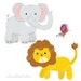 Safari Clipart,tiger,monkey,elephant,giraffe,zebra,lion,zoo,digital ...