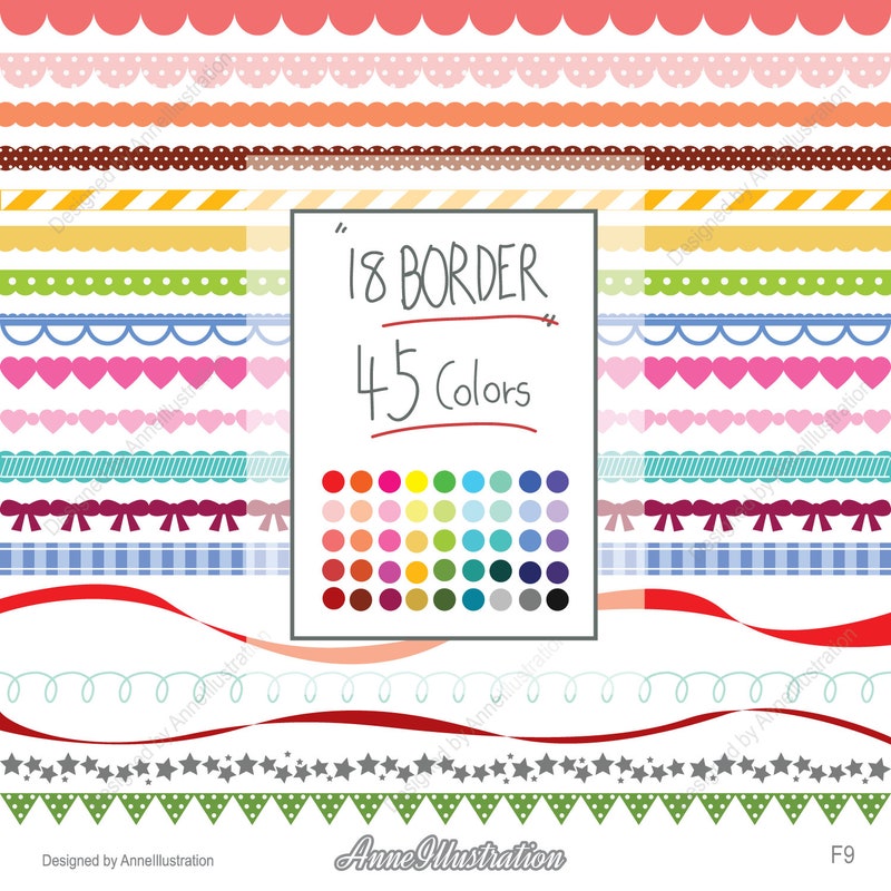 Printable Sticker Border - Etsy