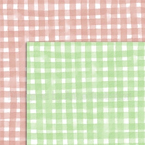 Watercolor Gingham(not in Seamless)digital Paper,check Pattern,pastel ...