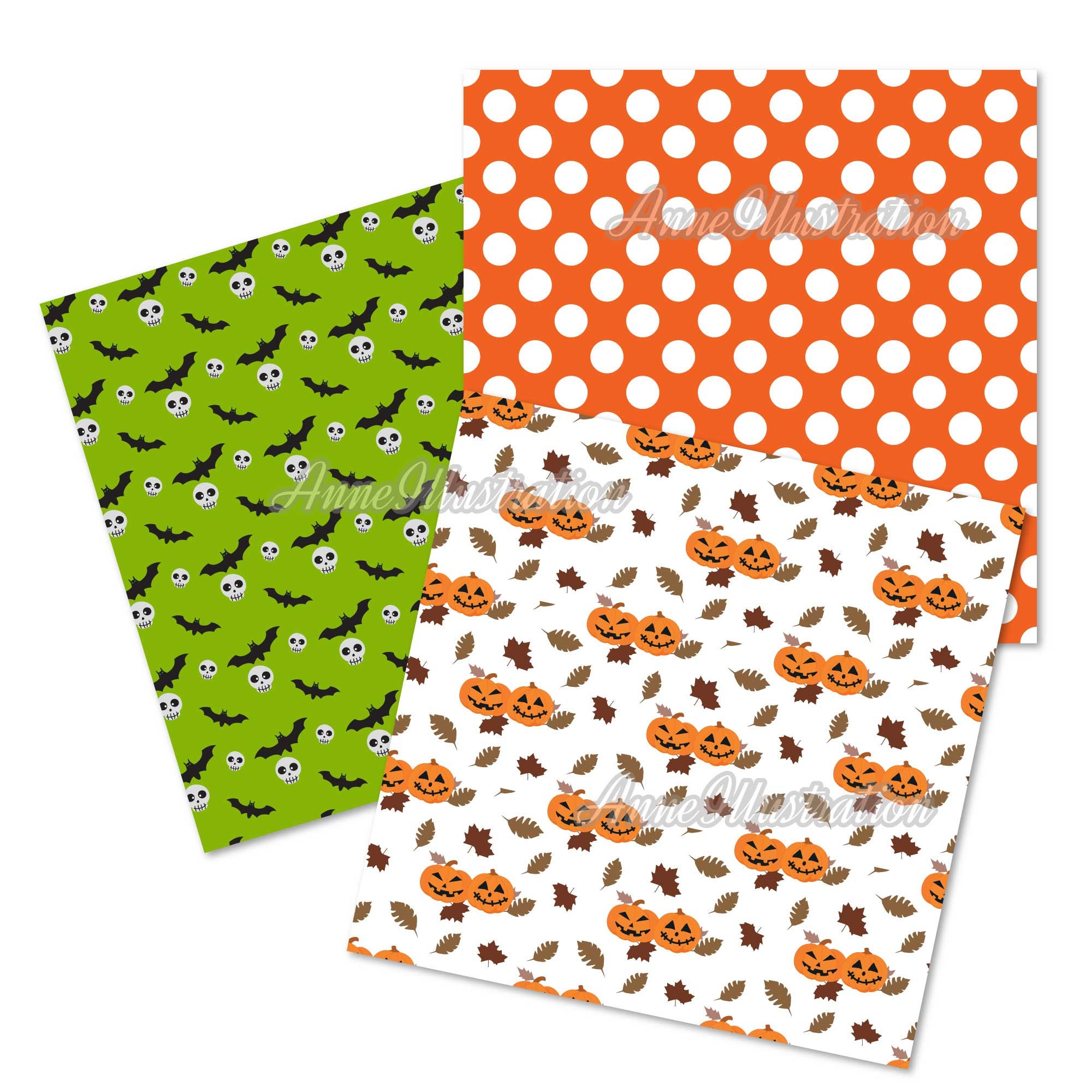 Halloween Digital Papers(seamless),pumpkin,ghost,boo,trick or Treat,cat ...