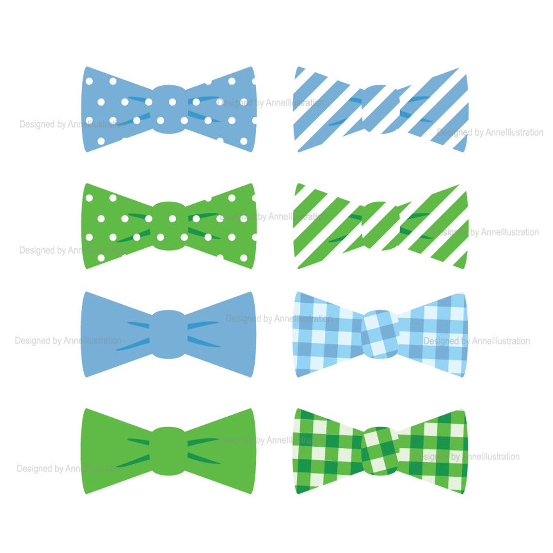 Bow Tie Clipartbow Ties Cliartribbons | Etsy