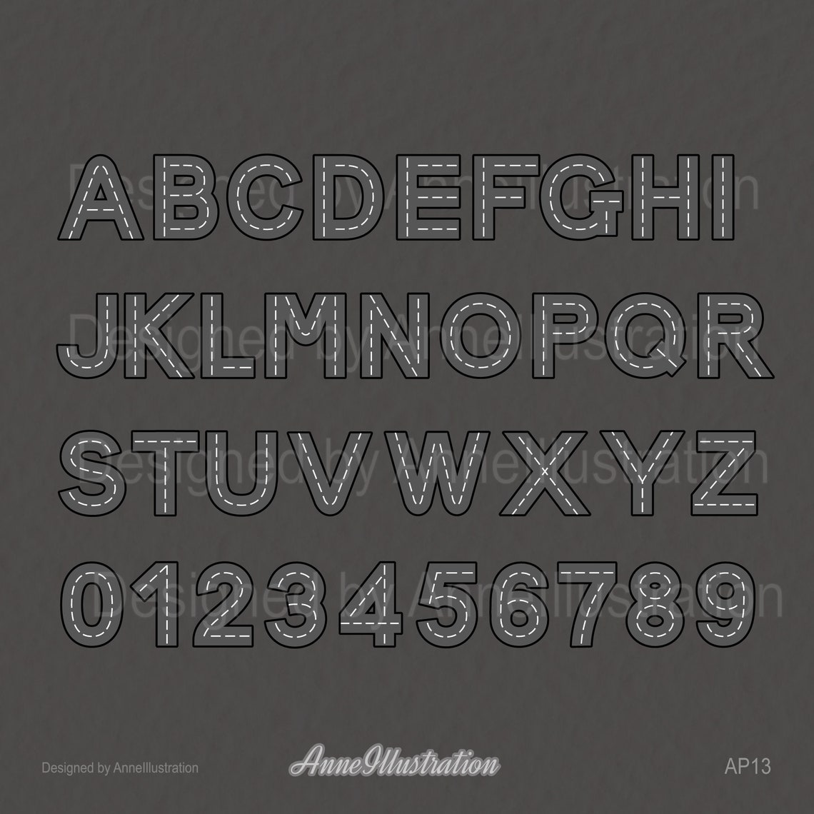 Race Track Alphabetroad Numbers Letters Clipartcar Track - Etsy Australia