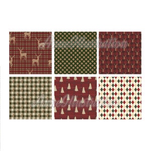 Christmas Digital Papers(seamless)holiday,scrapbook Paper,pattern ...