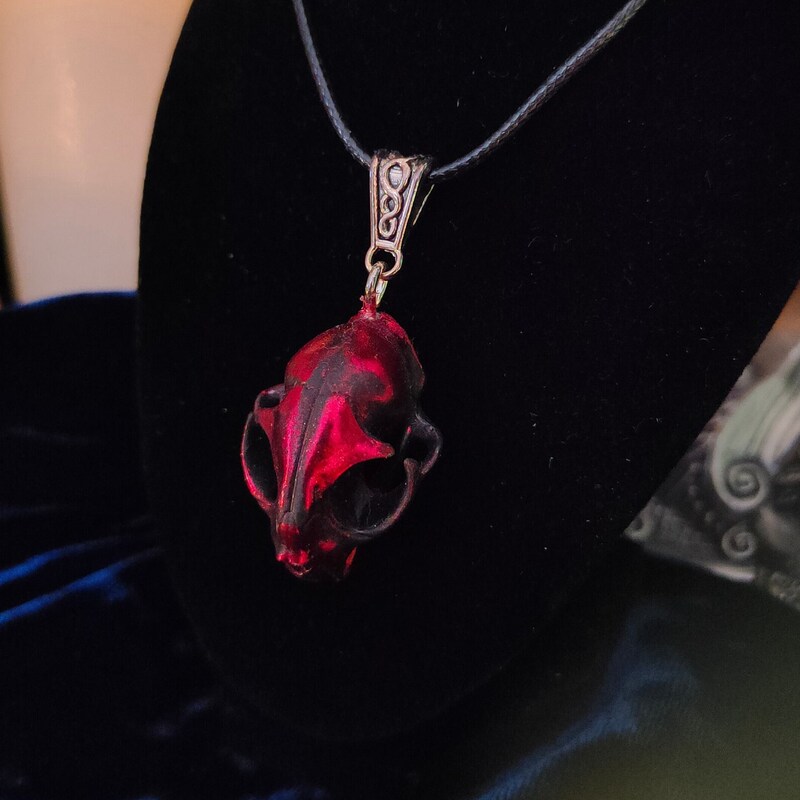 Cats Skull Necklace - Etsy UK