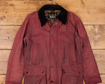 Red Barbour Jacket - Etsy