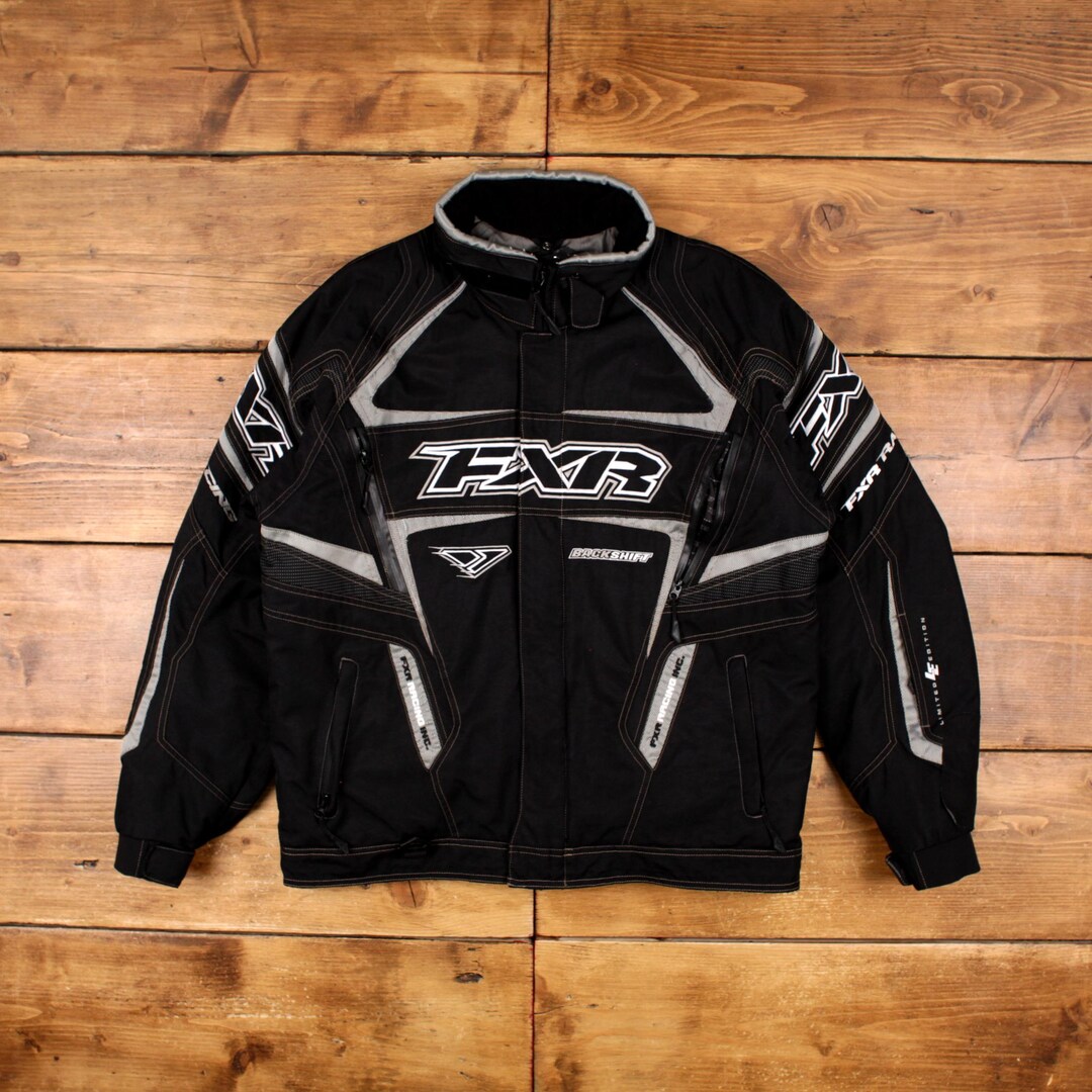 Vintage FXR Racing Jacket L Backshift Racing Biker Black - Etsy