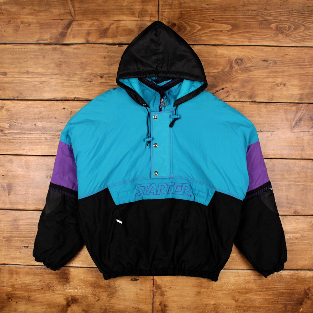 Vintage Starter Windbreaker Jacket XL 90s Overhead Multicoloured - Etsy