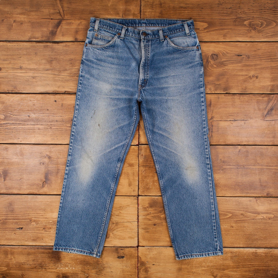 Vintage Levis 509 Jeans 36 X 29 USA Made 90s Stonewash Straight Blue ...