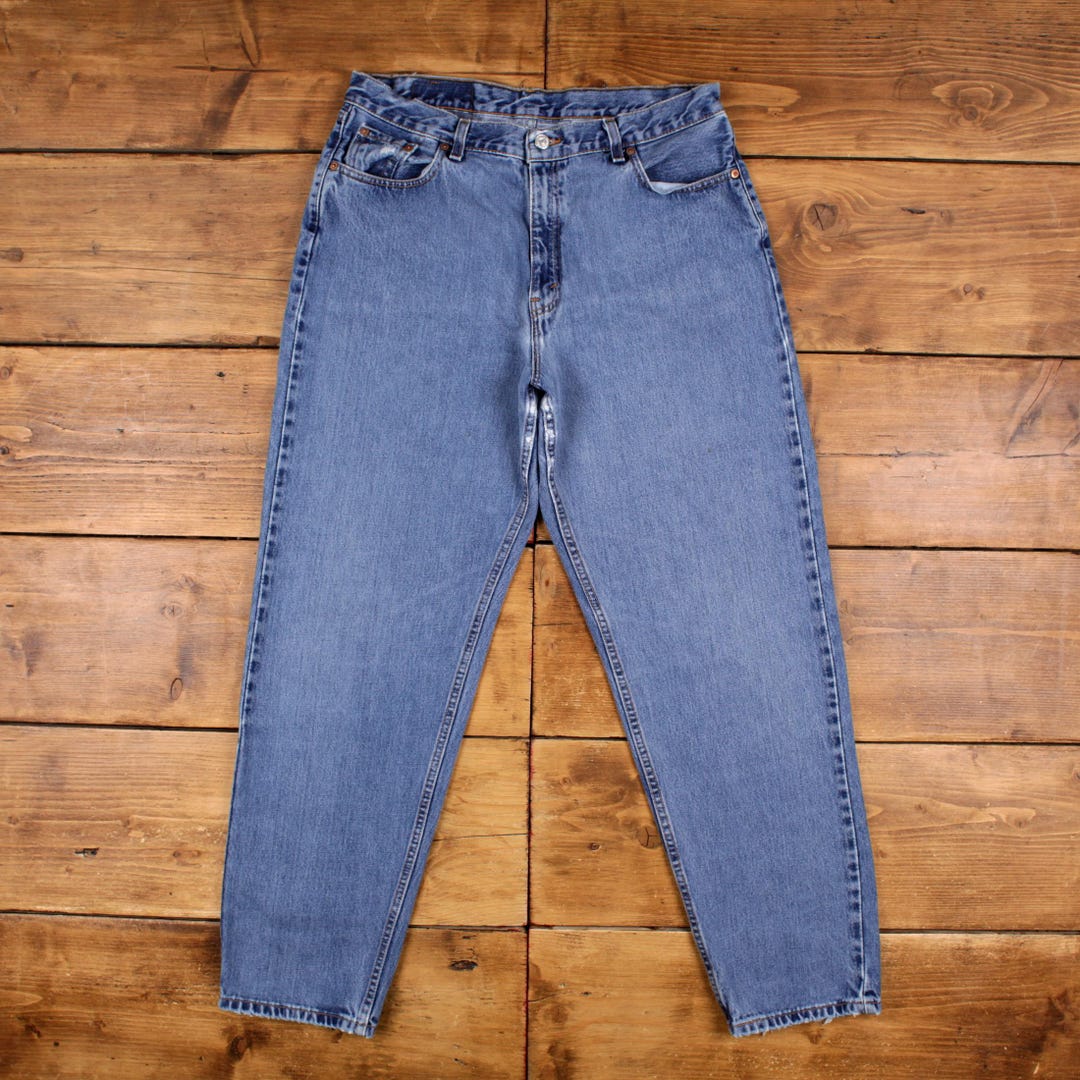 Vintage Levis 560 Jeans 34 X 32 USA Made 90s Light Wash Straight Blue ...